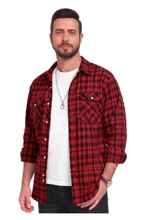 Black & White Plaid Shirts