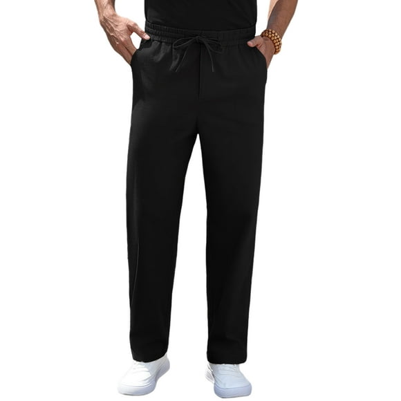 Men Elastic Waist Pants