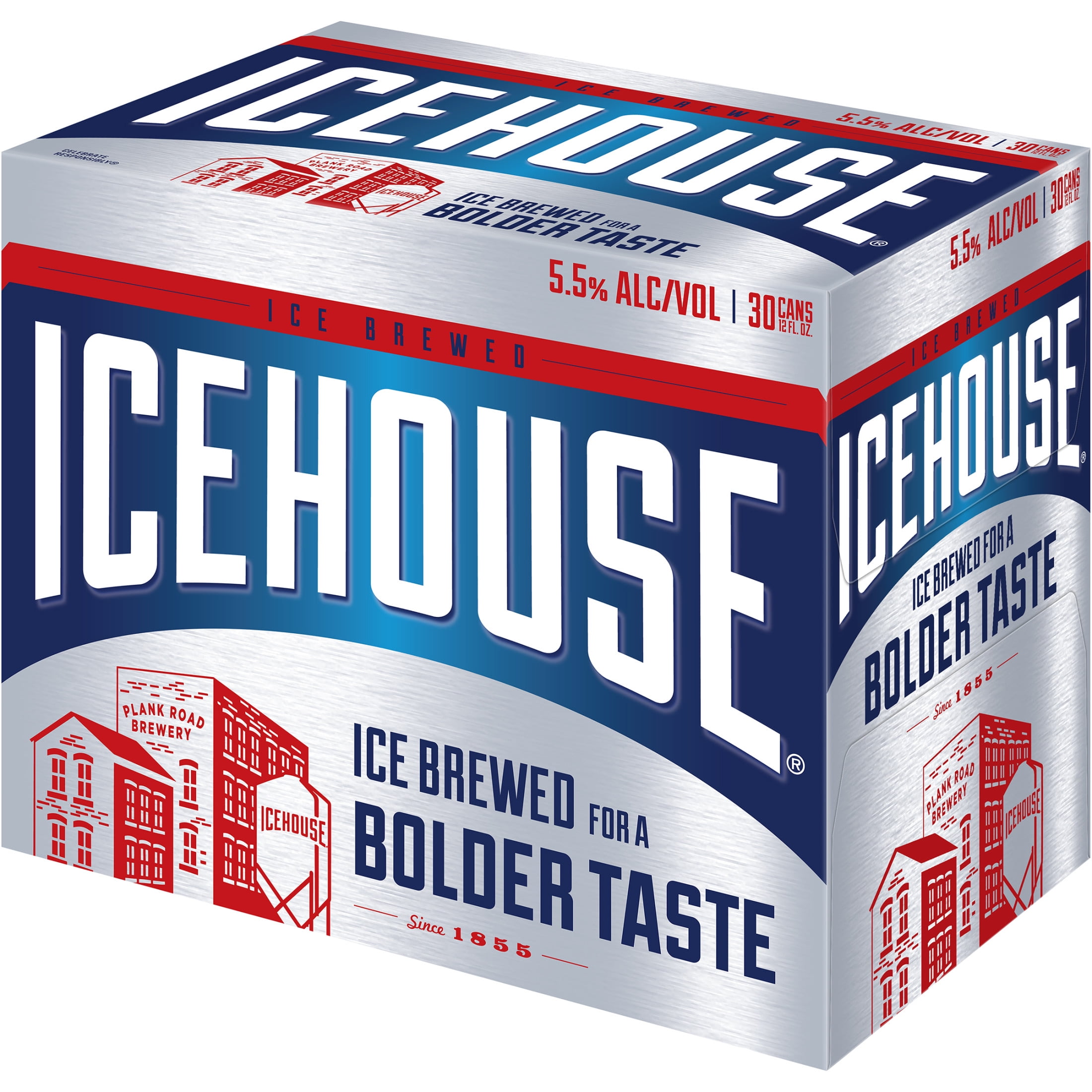 Icehouse Beer, 30 Pack, 12 fl oz Aluminum Cans, 5.5% ABV - Walmart.com