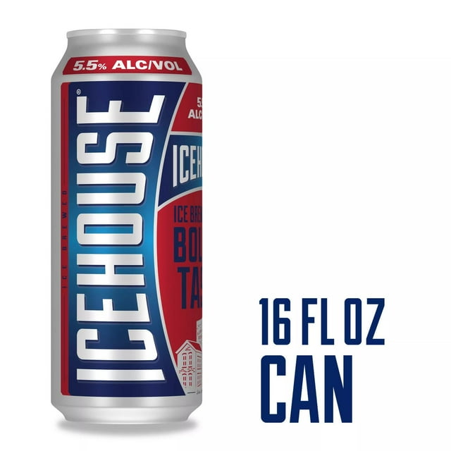 Icehouse Beer, 6 Pack, 16 fl oz Aluminum Cans, 5.5% ABV, Domestic Lager ...