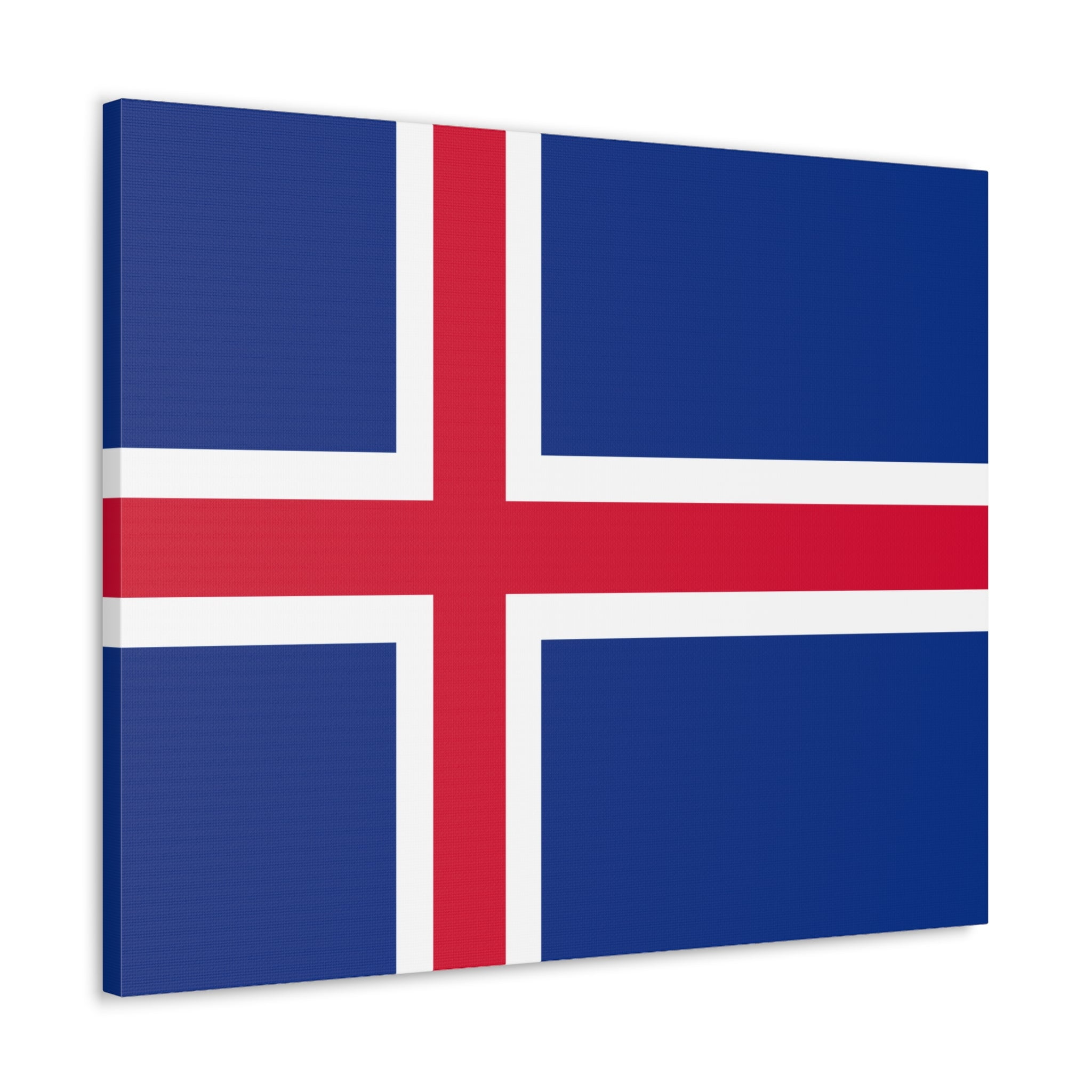 Iceland Country Flag Canvas Vibrant Wall Art Unframed Home Decor ...
