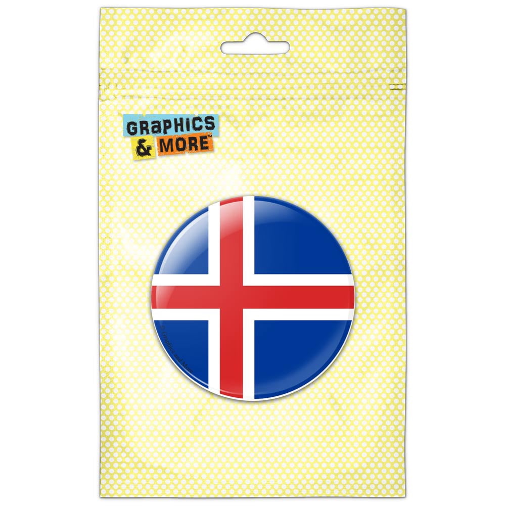 Iceland National Country Flag Refrigerator Button Magnet - Walmart.com