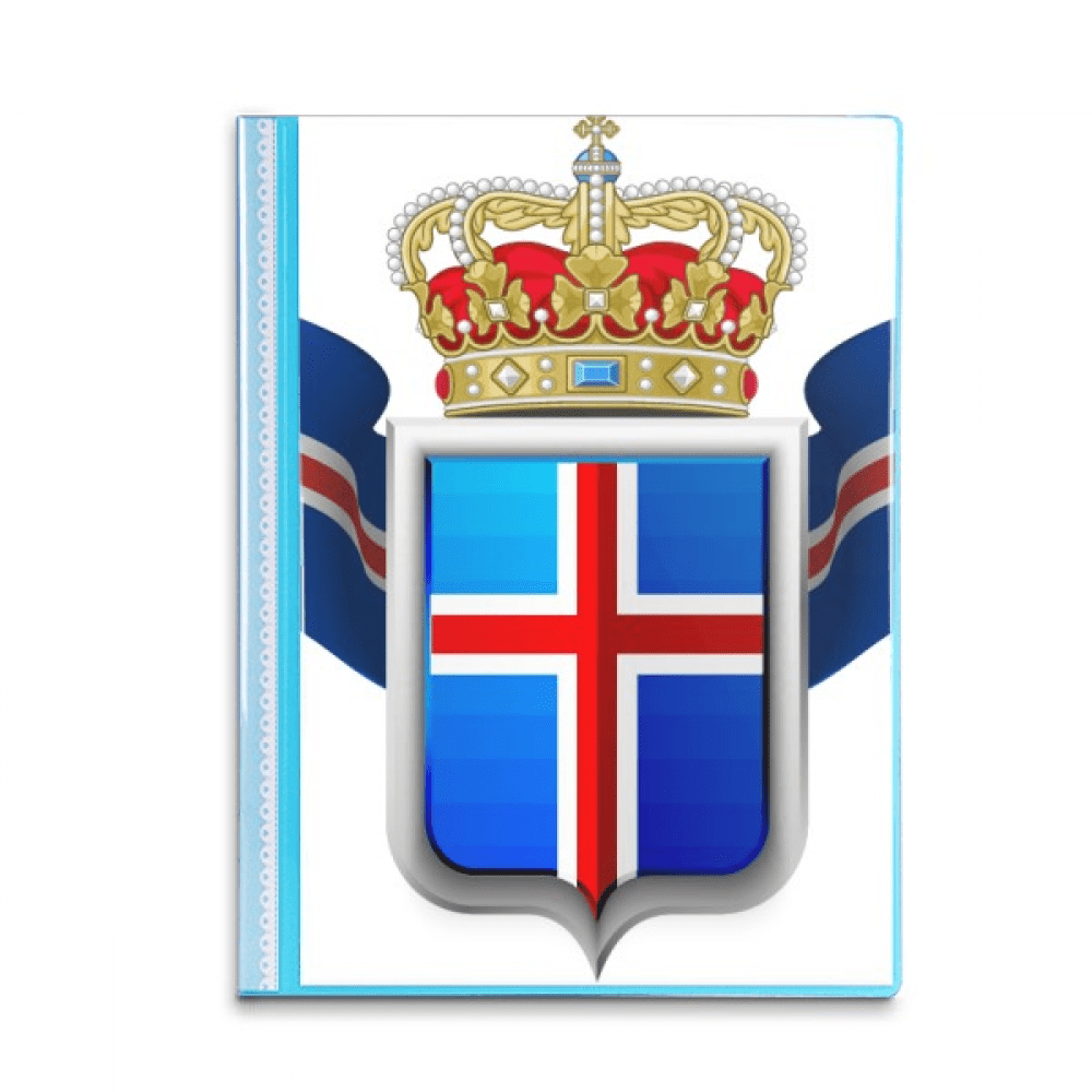 Iceland National Emblem Country Symbol Book Sheet Protectors Portfolio ...