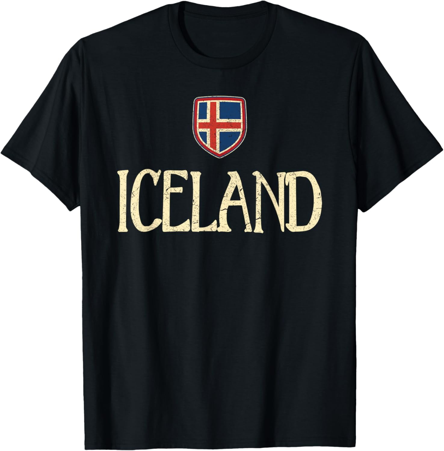 Iceland T-shirt Icelandic Flag Souvenir Love Gift T-ShirtMen and women ...