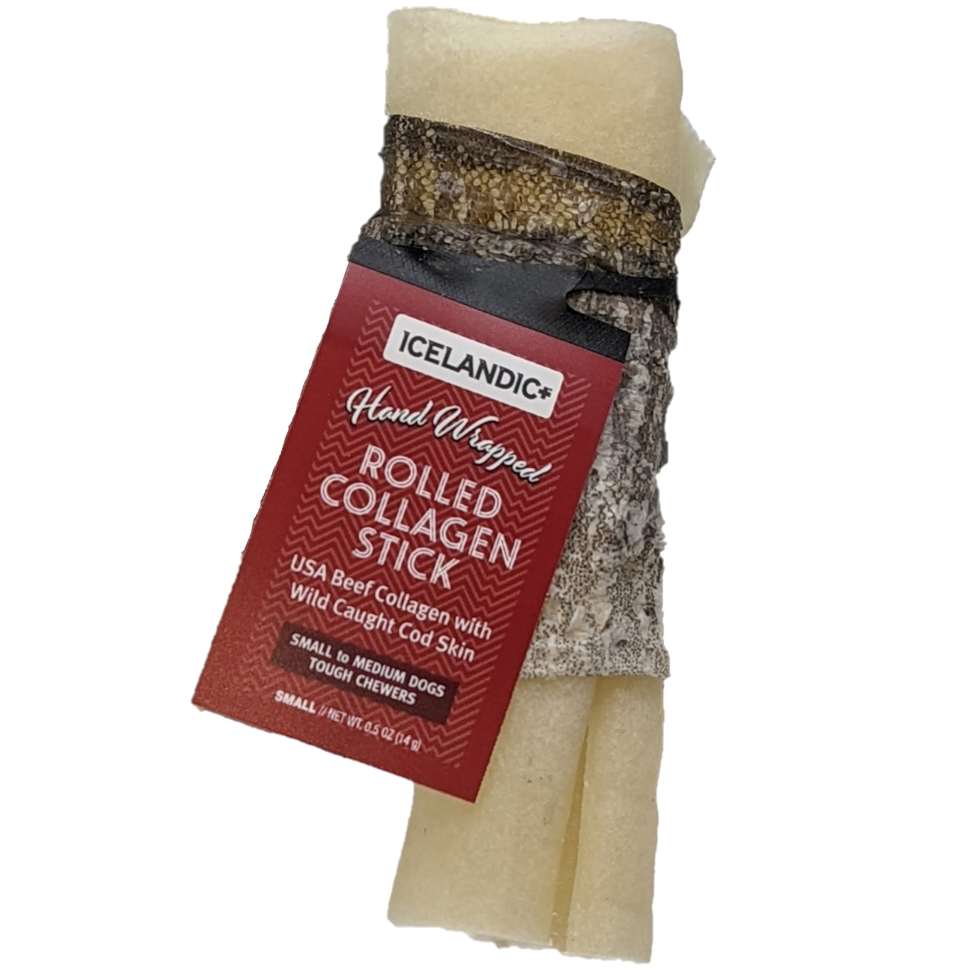 Icelandic+ Rolled Collagen Stick: Beef & Cod Skin - 4" Dog Crew Treat ...
