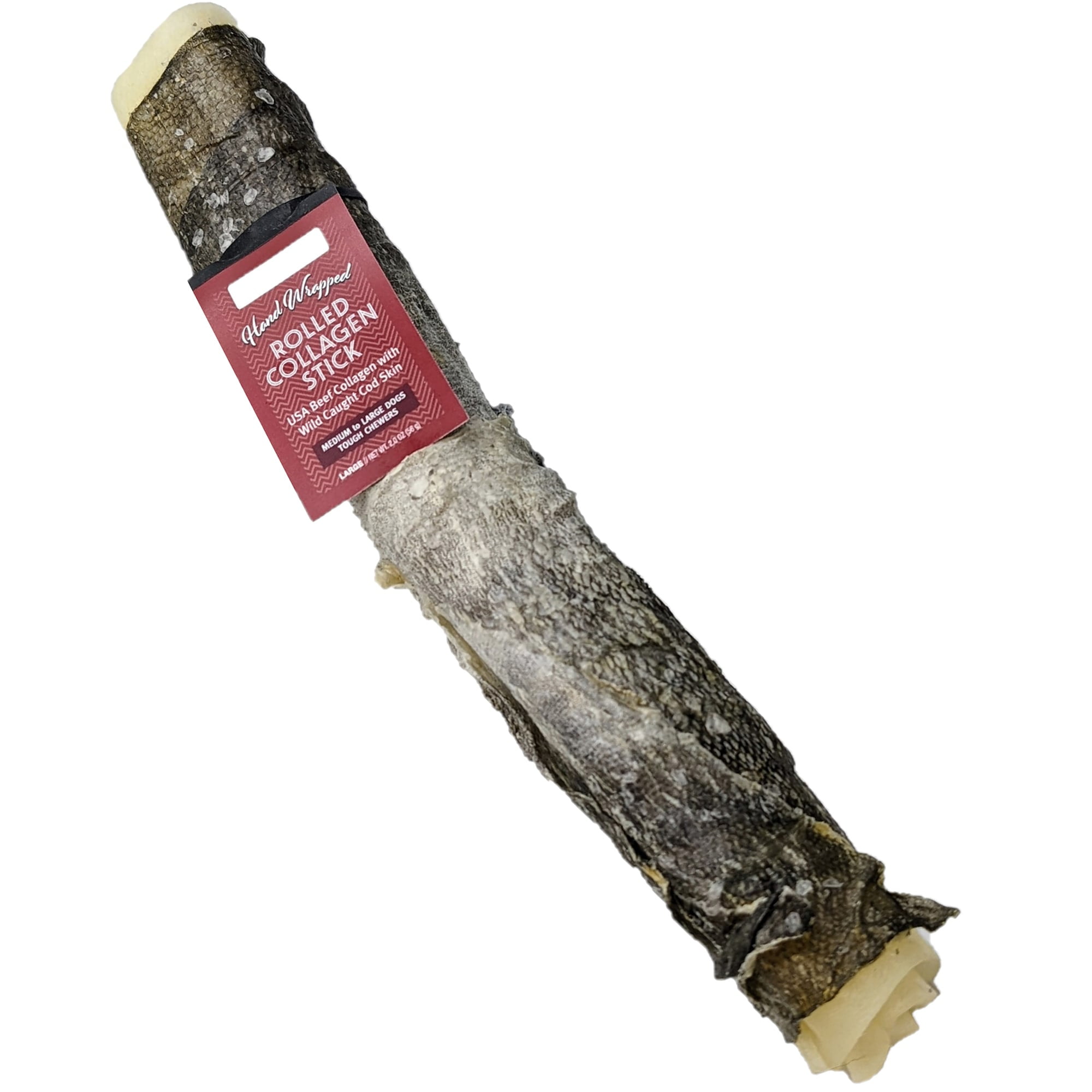 Icelandic+ Rolled Collagen Stick: Beef & Cod Skin - 8" Dog Crew Treat ...