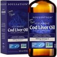 Soulsation Icelandic Cod Liver Oil Supplement with Vitamins A & D, 16 ...