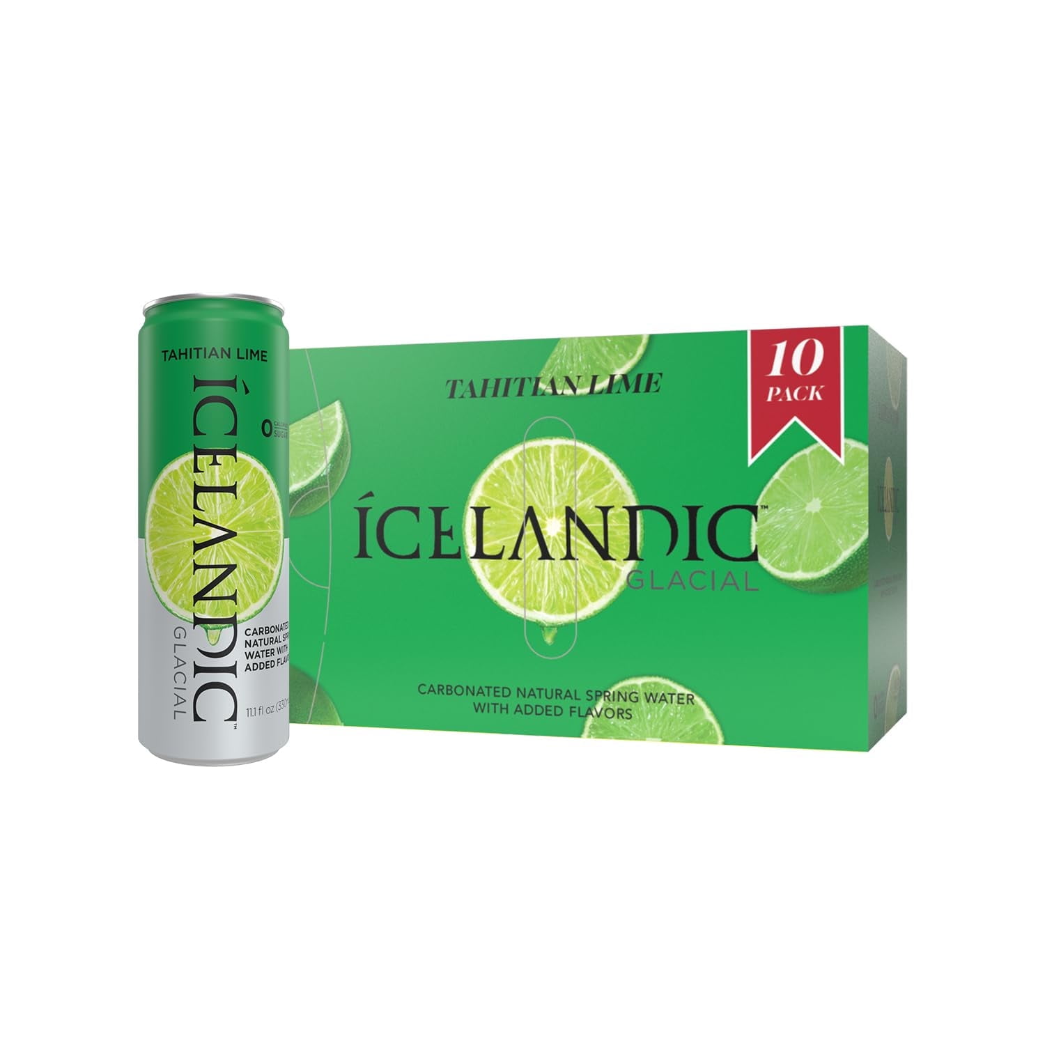 Icelandic Glacial Carbonated Natural Tahitian Lime Spring Water 10 ...