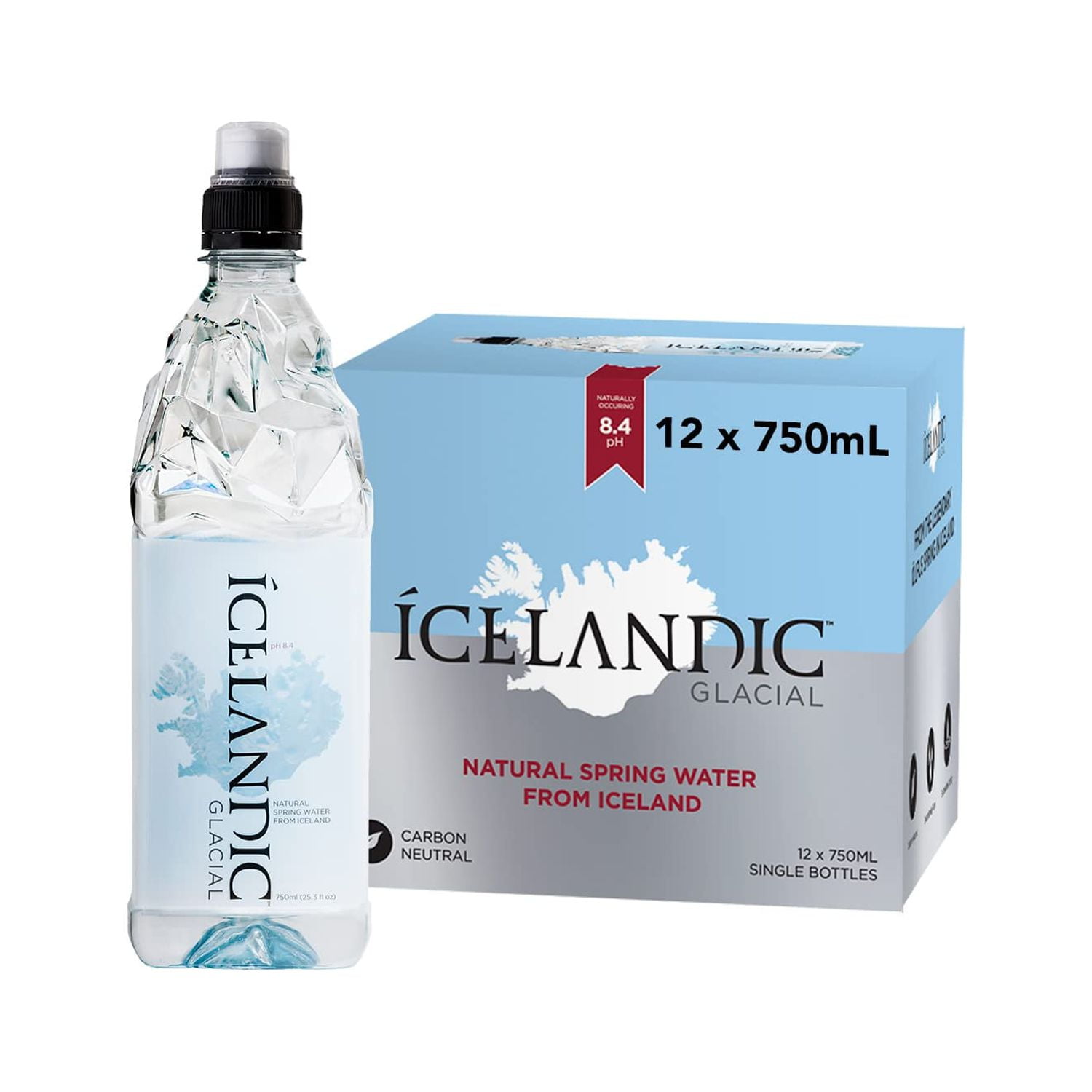 Icelandic Glacial Pure Natural Spring Alkaline Water, Purified Minerals ...