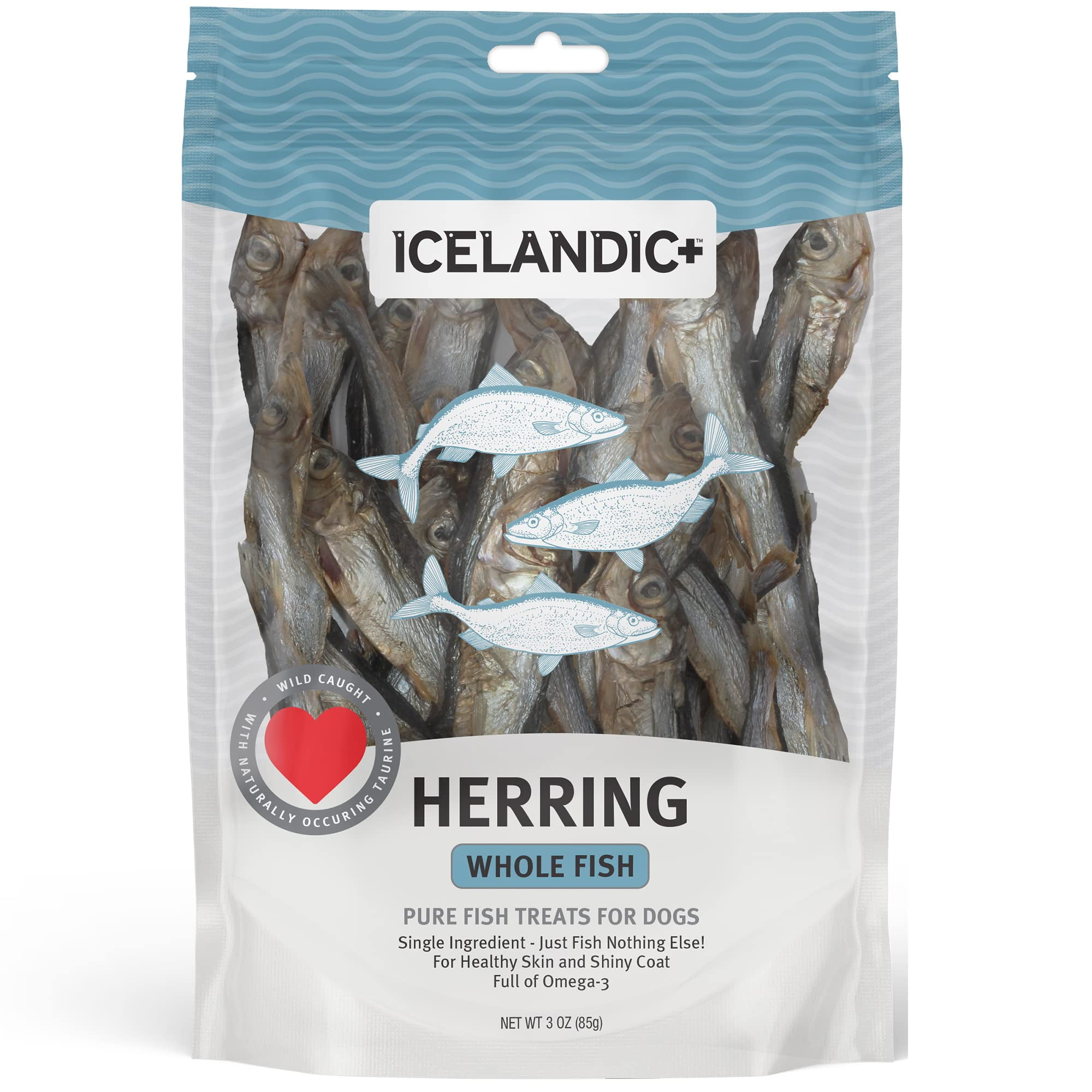 Icelandic+ Herring Whole Fish Dog Treat 3-oz Bag E11 - Walmart.com