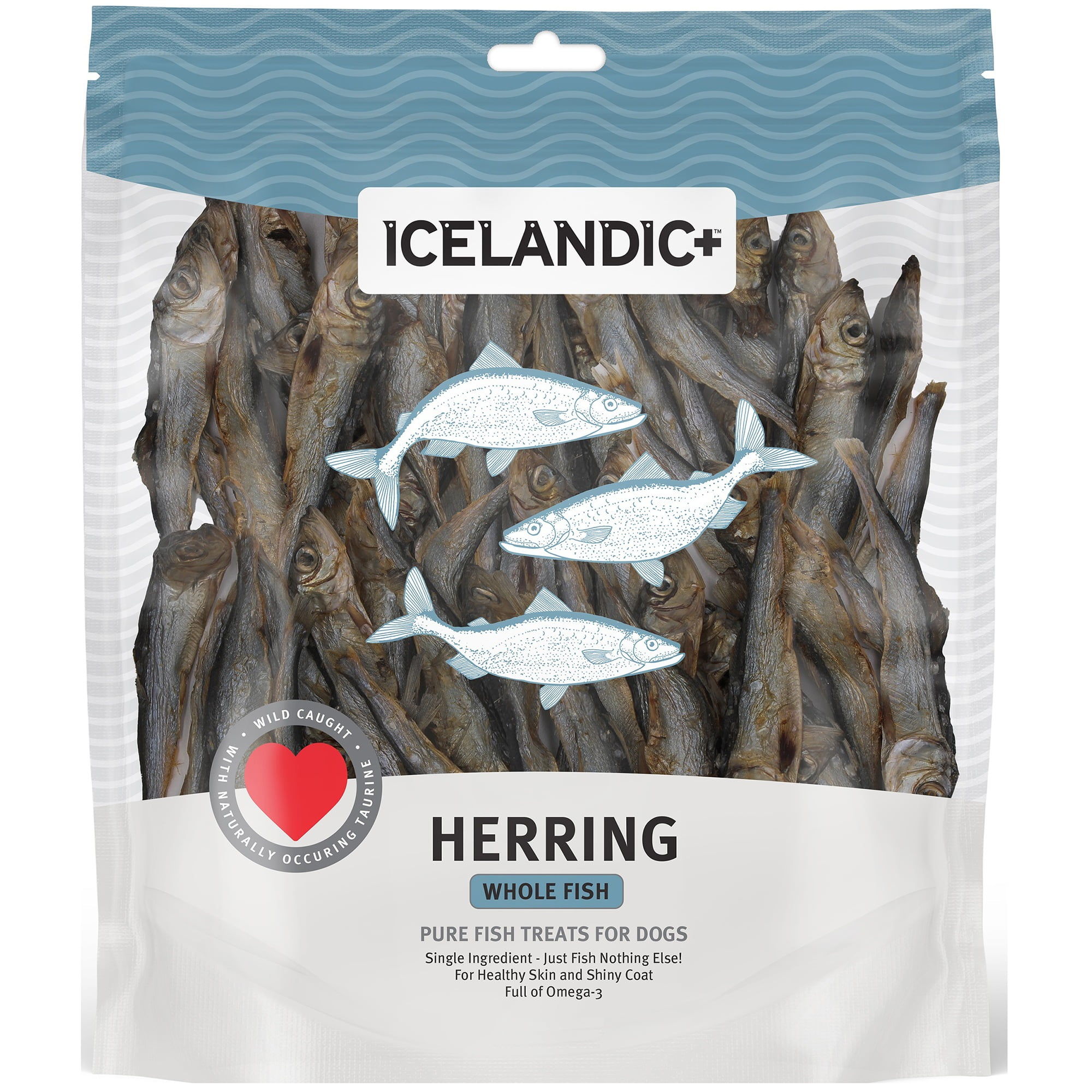 Icelandic+ Whole Fish Herring - 9oz Bag - Dog Treats, Pure Wild-Caught ...