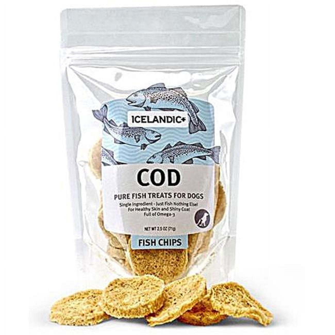 Icelandic Plus Fish Treat - Cod Fish Chips Single Bag - Walmart.com