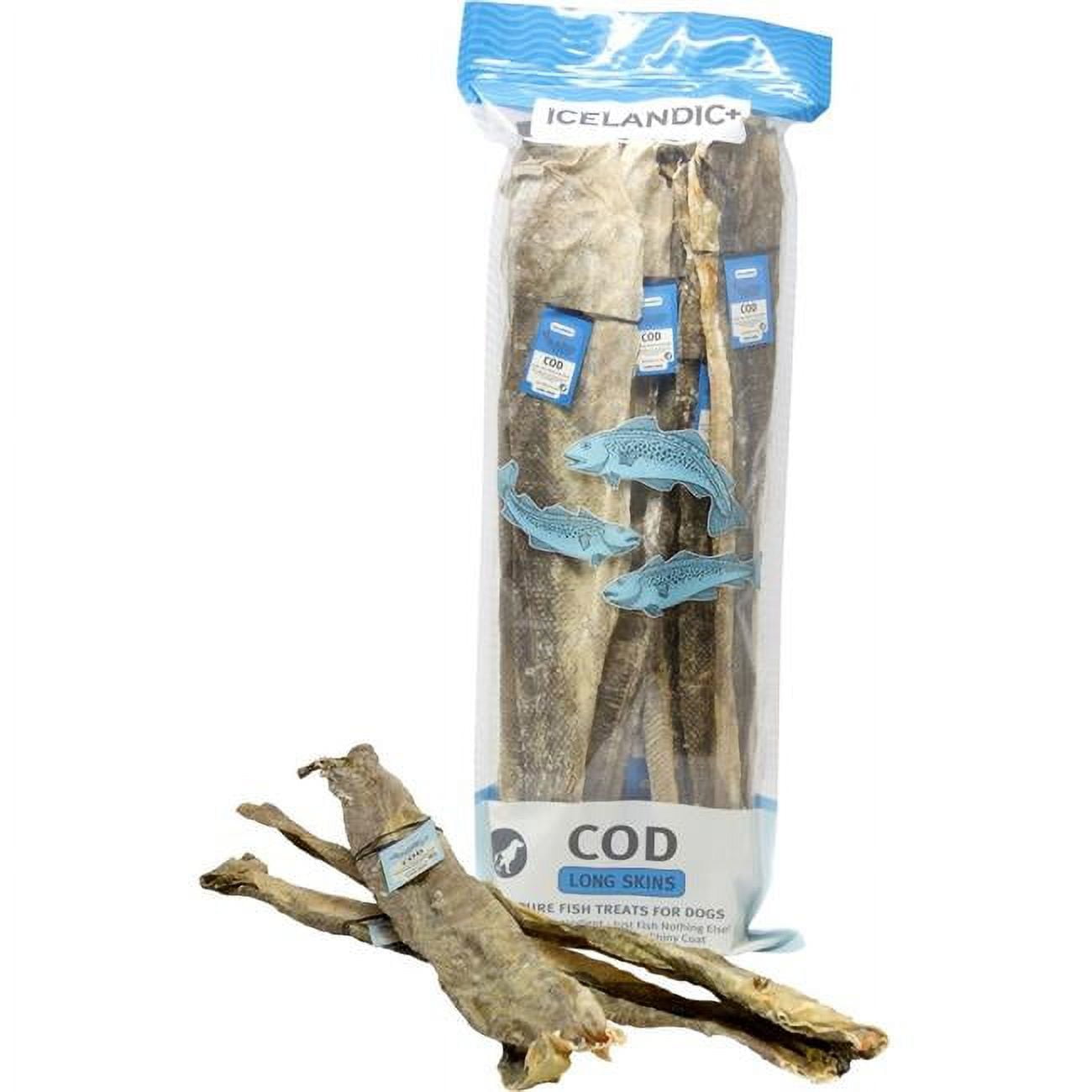 Icelandic Plus IH82938 Cod Skin Cube Large Display Fish Dog Treat Bag ...