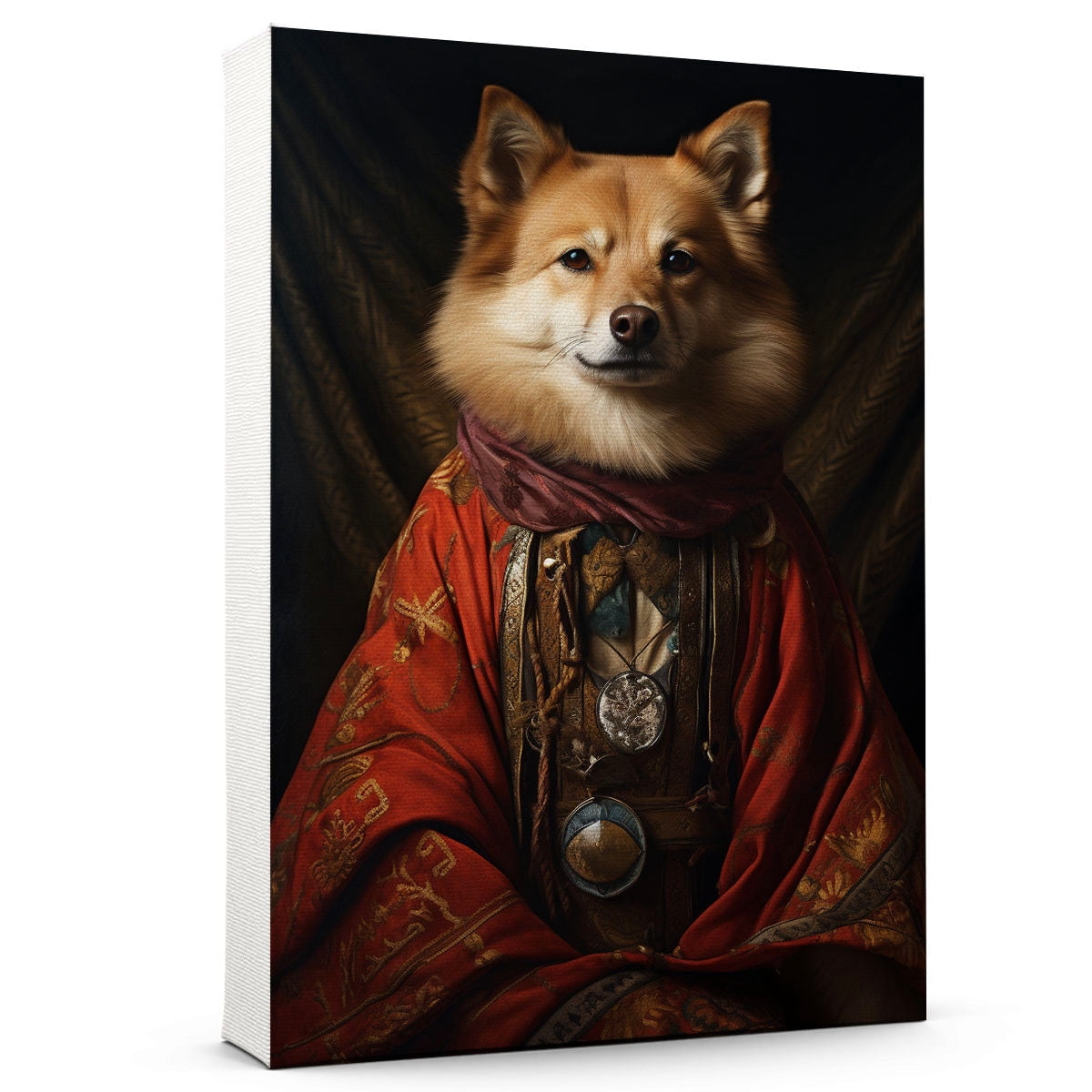 Icelandic Sheepdog Pet Portrait in a Royal Costume Dog in a Costume ...