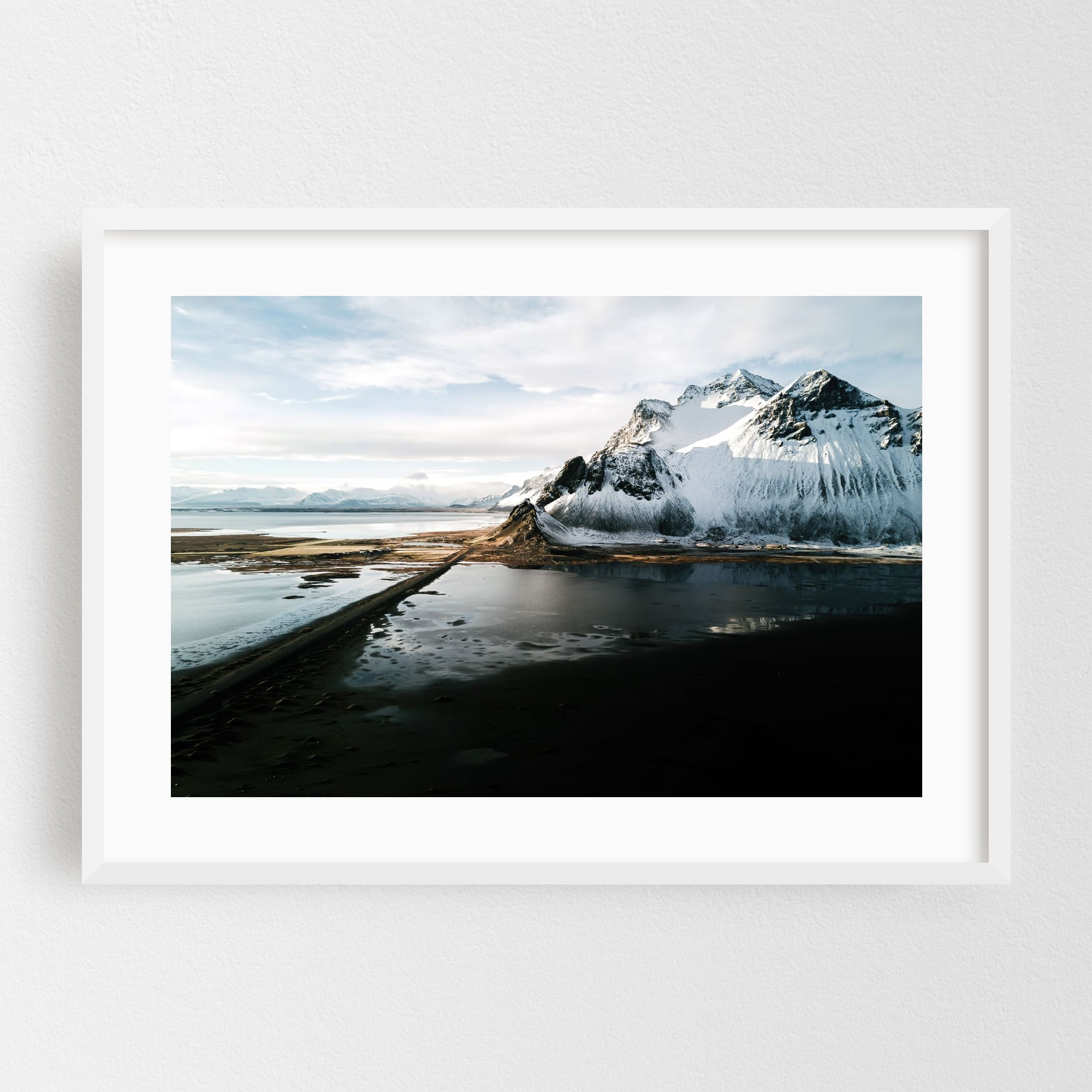 Icelandic Tranquility - Iceland Photography Mountain Snow Landscape ...