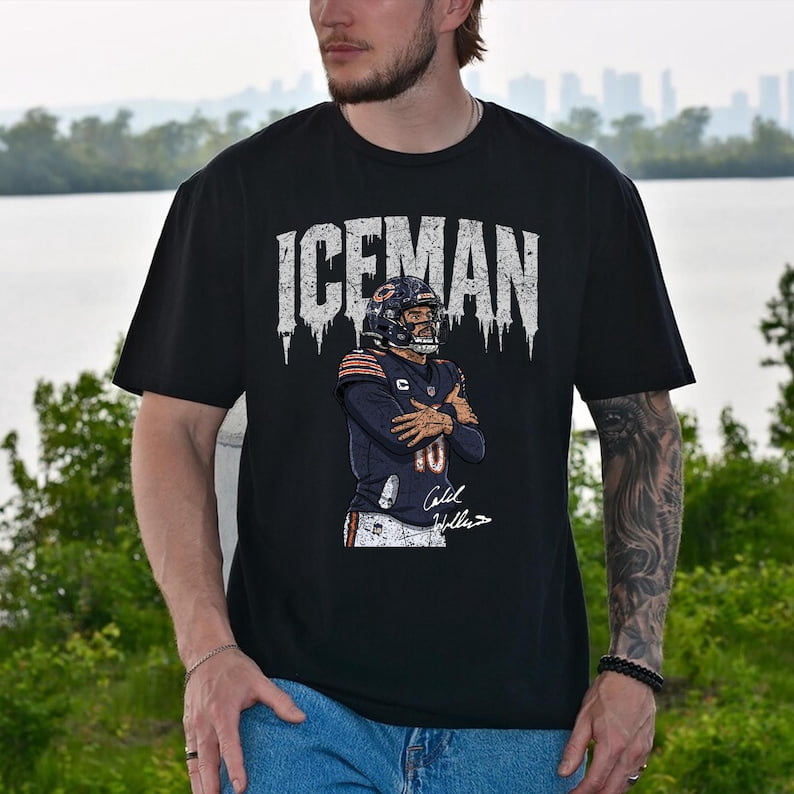 Iceman Chicago Football Game Day Caleb Williams Graphic Fan Apparel ...
