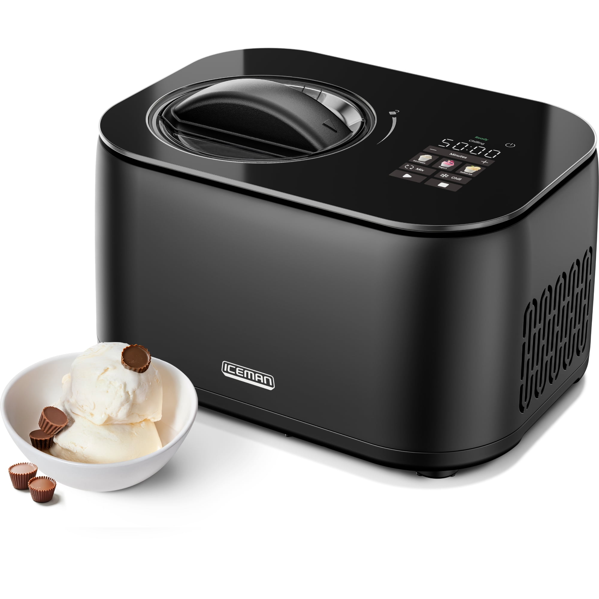 Iceman Trio Ice Cream, Frozen Yogurt, and Italian Ice Maker, No Pre ...
