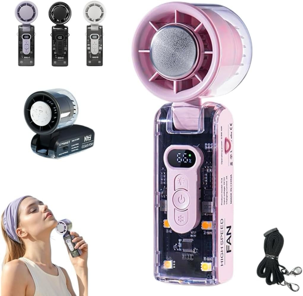 Icerush Turbo – Handheld Fan with Instant Cooling Plate, New Handheld ...