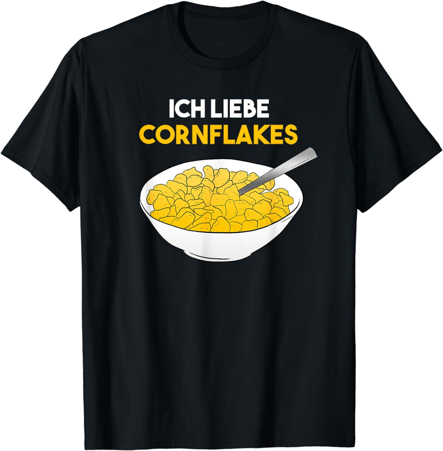 Ich Liebe Cornflakes Breakfast Cereal T-Shirt - Walmart.com
