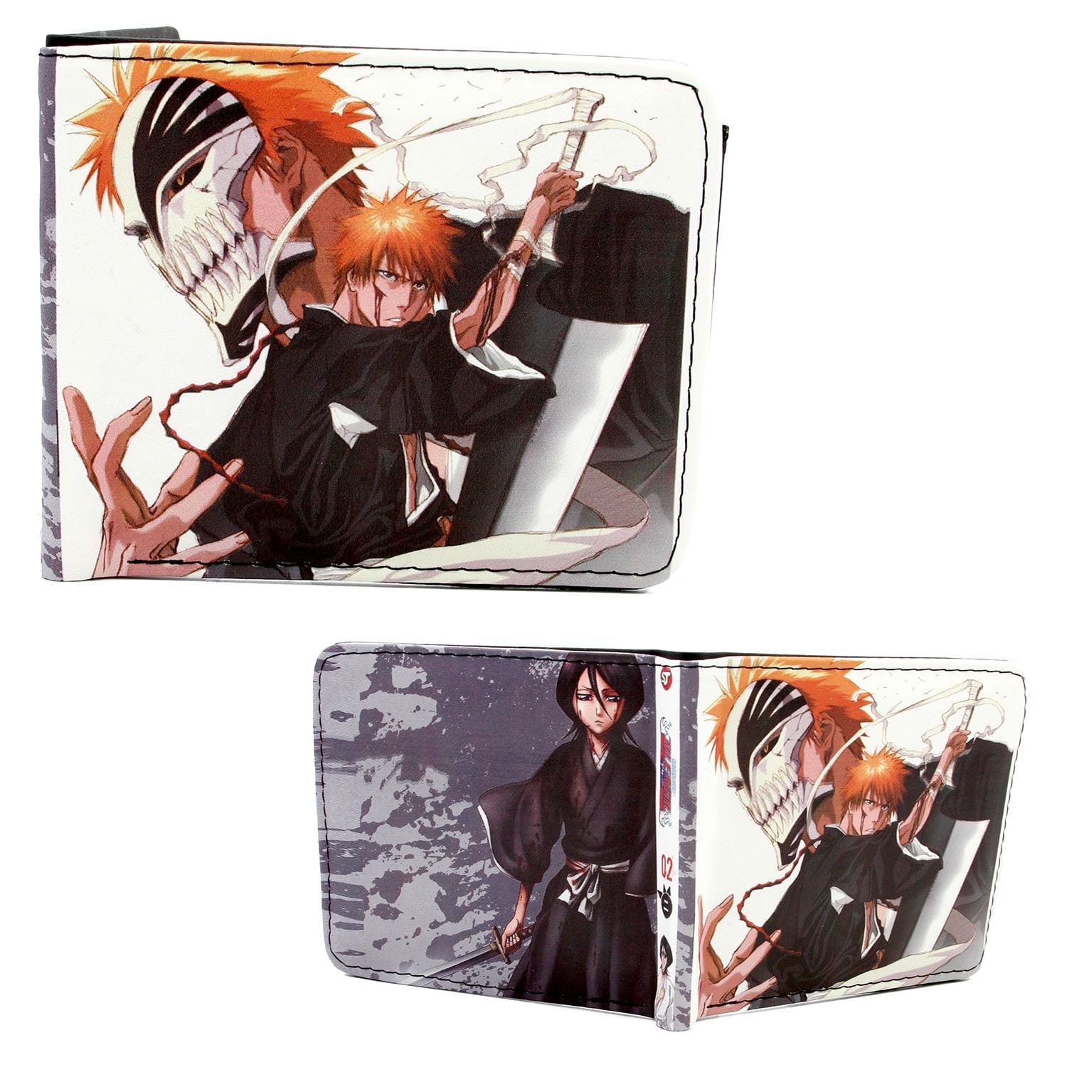 Ichigo and Rukia - Bleach 4x5" Bi-Fold Wallet - Walmart.com