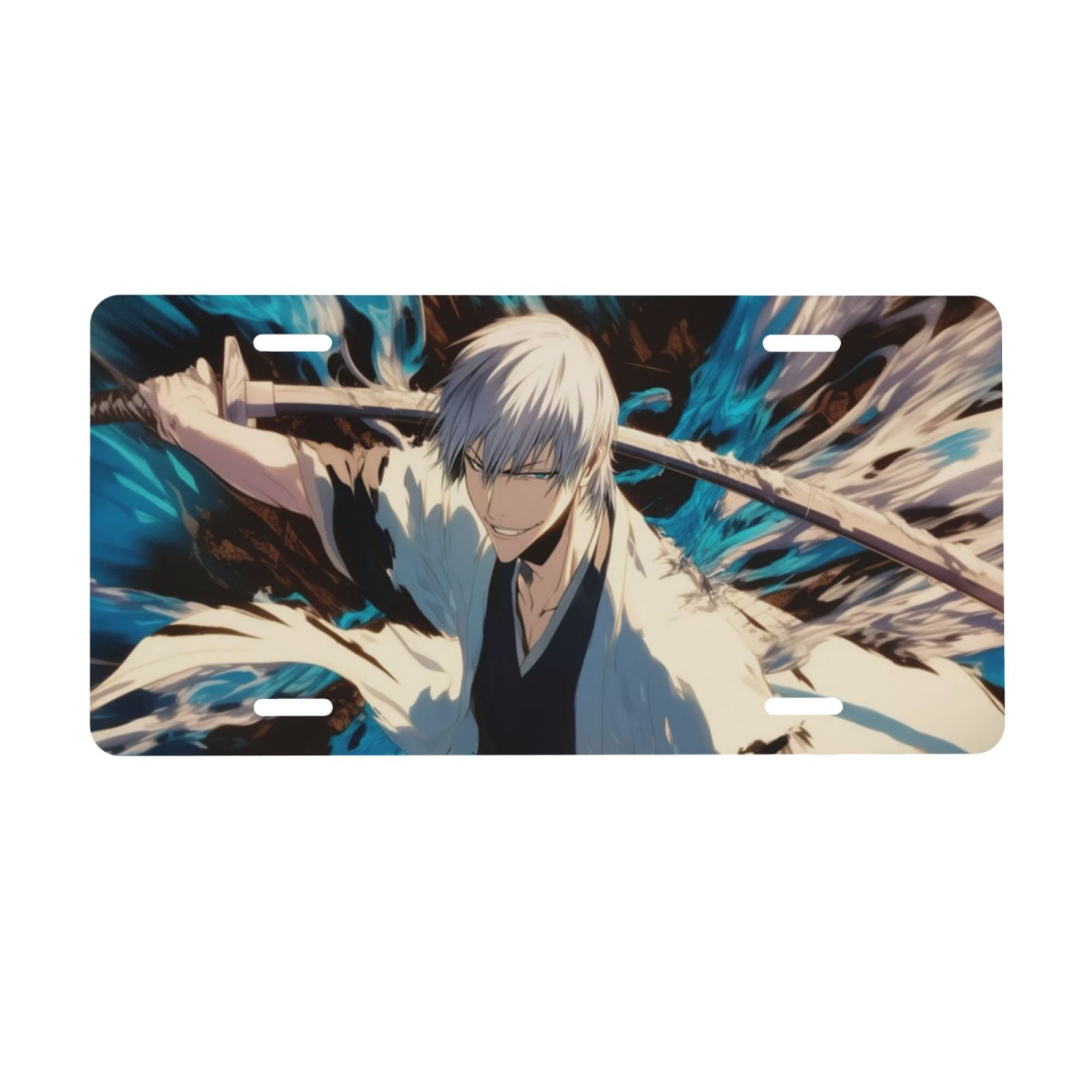 Ichimaru Gin Bleach License Plate, Car Front License Plates With 4 ...