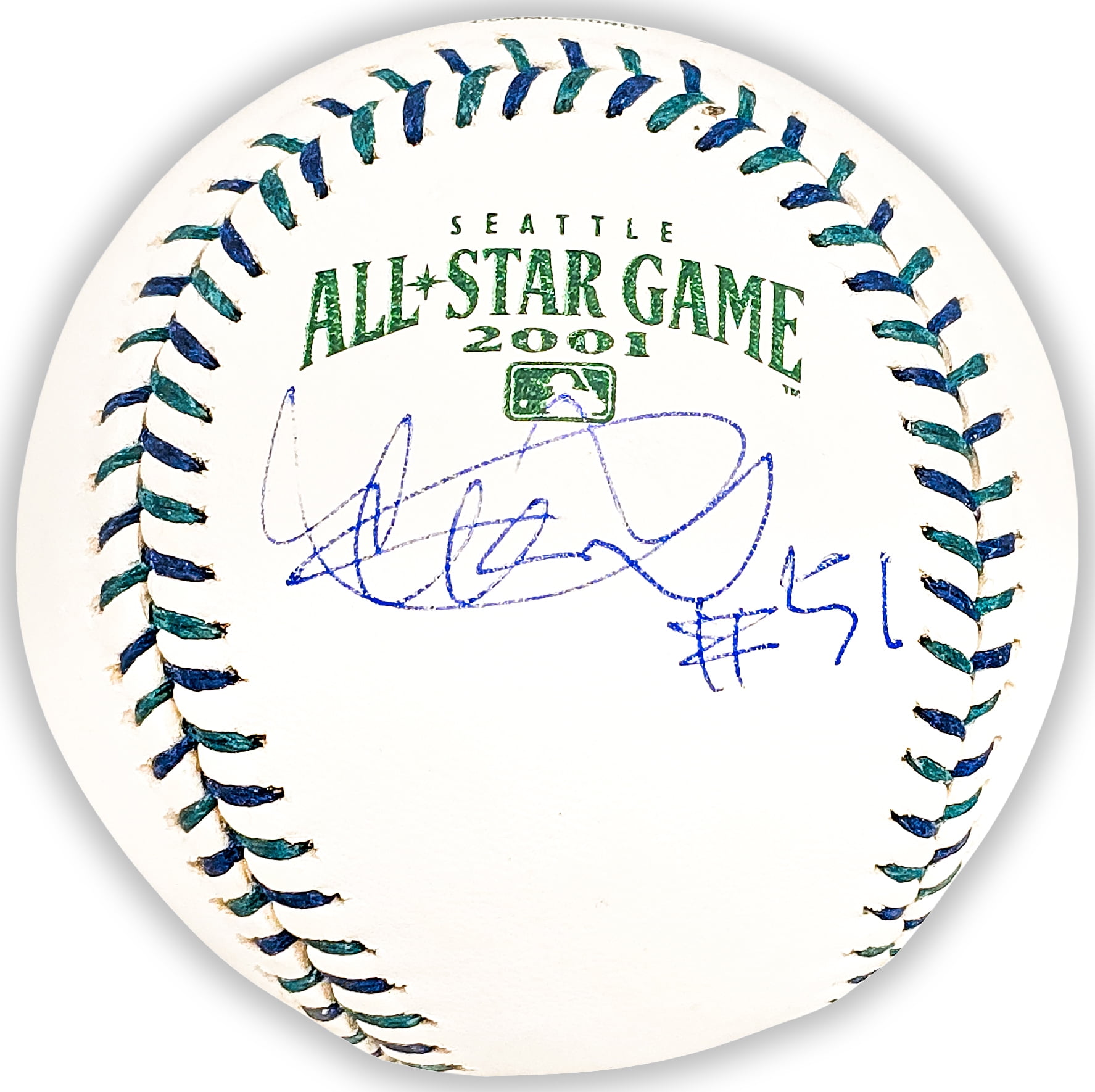 Ichiro Suzuki Autographed Official 2001 All Star Game Logo Game ...