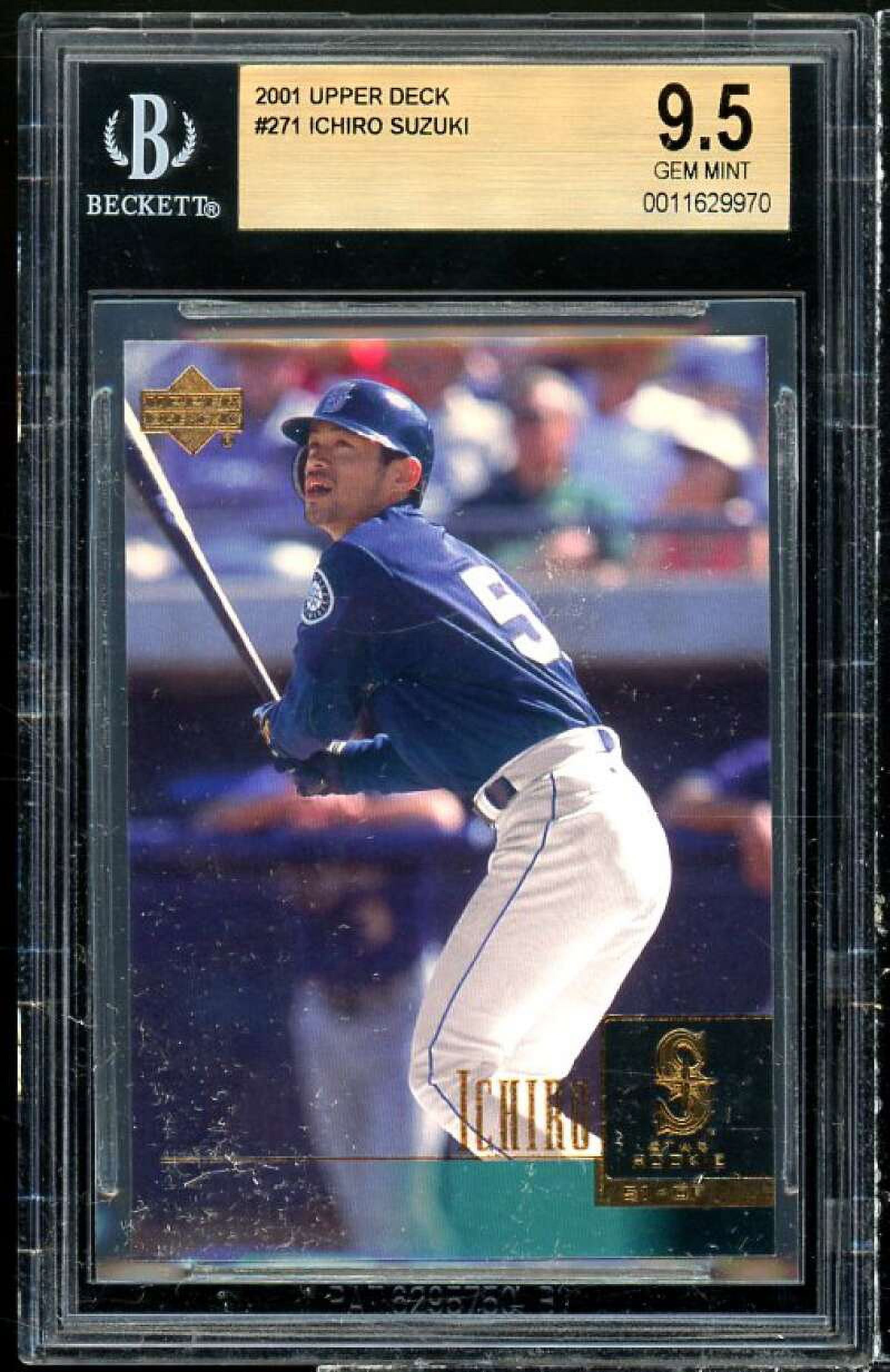 Ichiro Suzuki Rookie Card 2001 Upper Deck #271 BGS 9.5 - Walmart.com