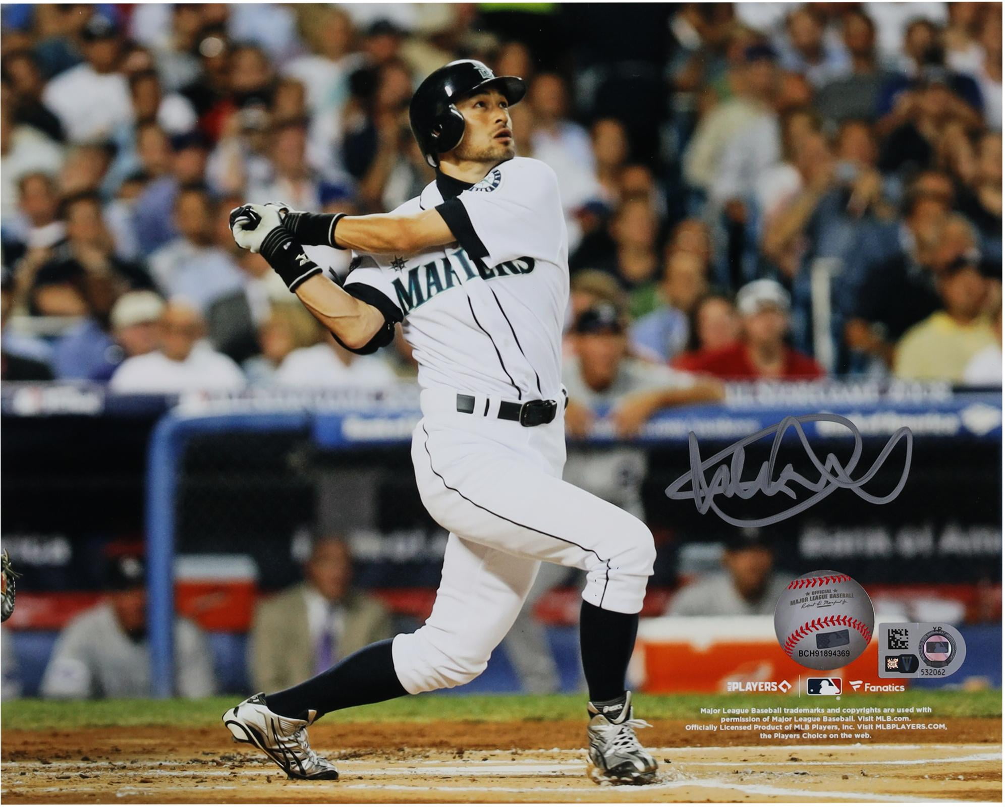 Ichiro Suzuki Seattle Mariners Autographed 8" x 10" White Swing ...