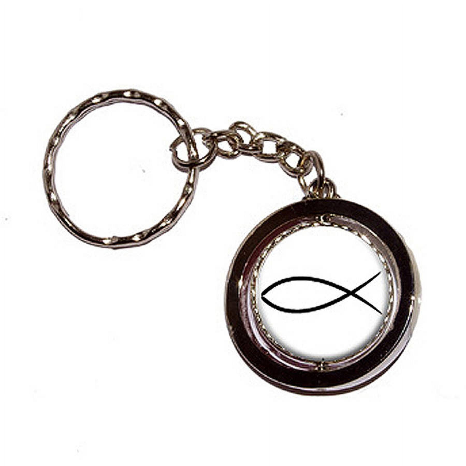 Ichthus Fish Christian Jesus Key Chain Keychain Ring - Walmart.com