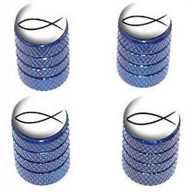 Ichthus Fish Christian Jesus Tire Rim Wheel Aluminum Valve Stem Caps ...