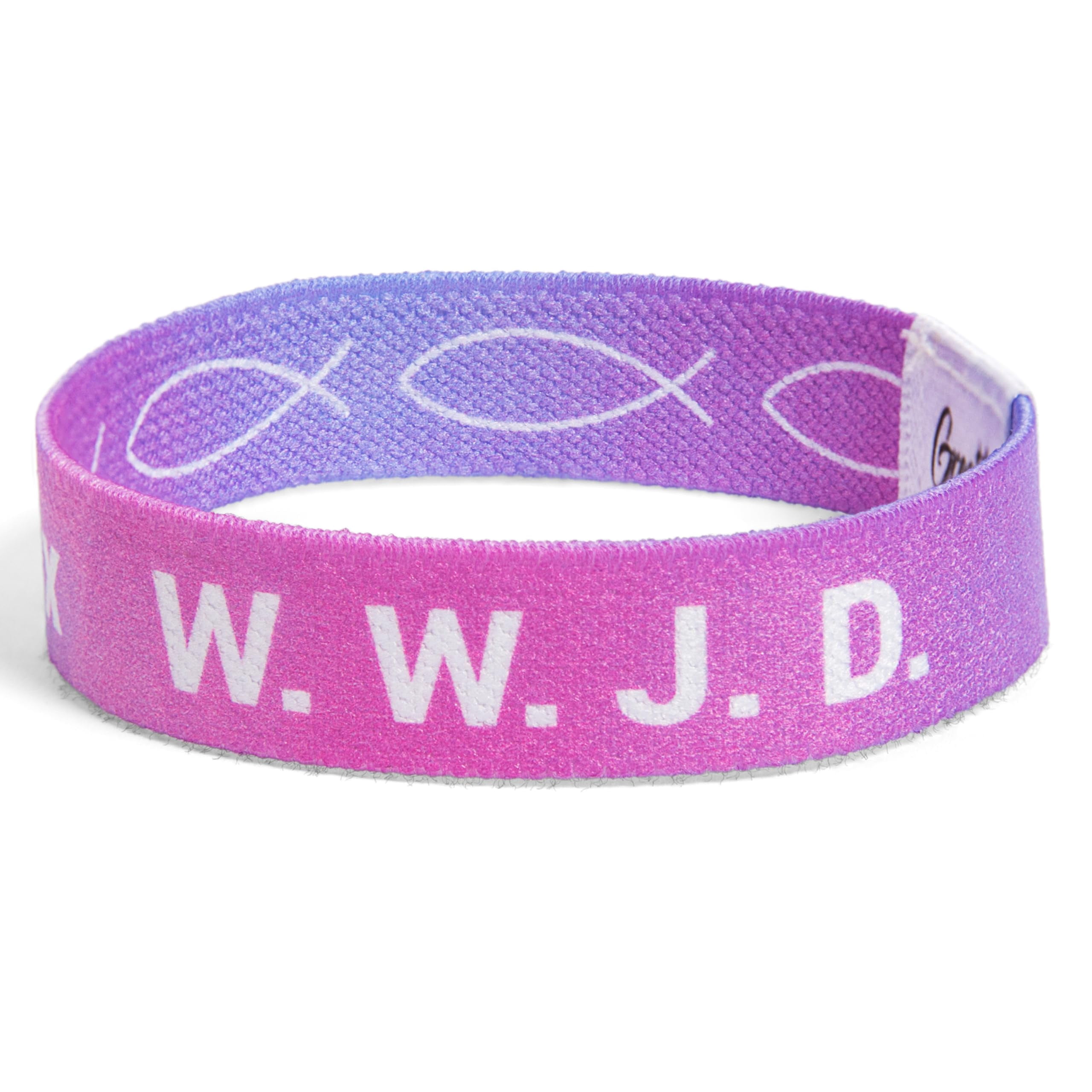 Ichthys Symbol/Jesus Fish Bracelet - What Would Jesus Do Inspirational ...