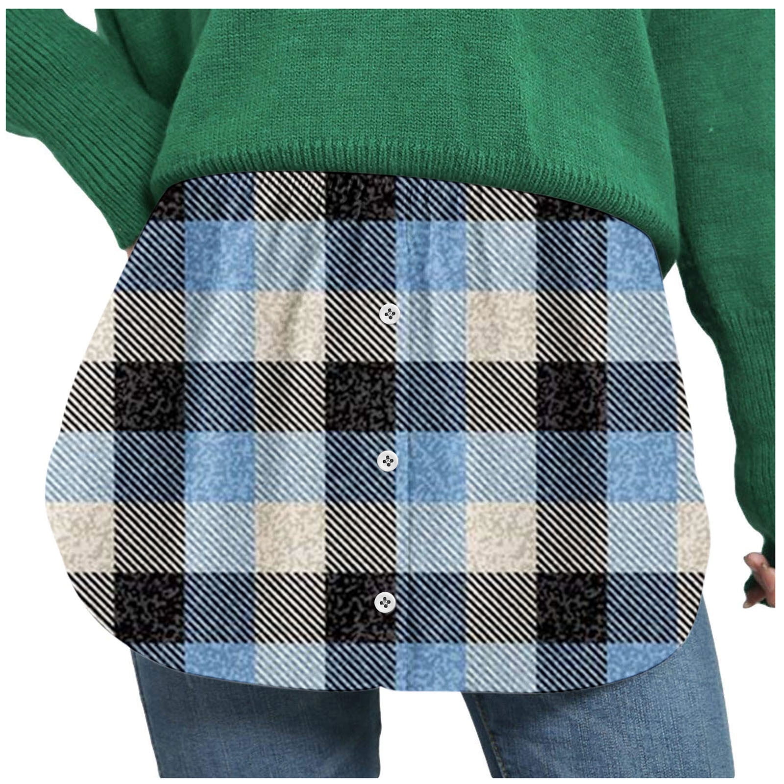 Ichuanyi Women Plus Size Shirt Extender For Women Fake Lower Sweep ...