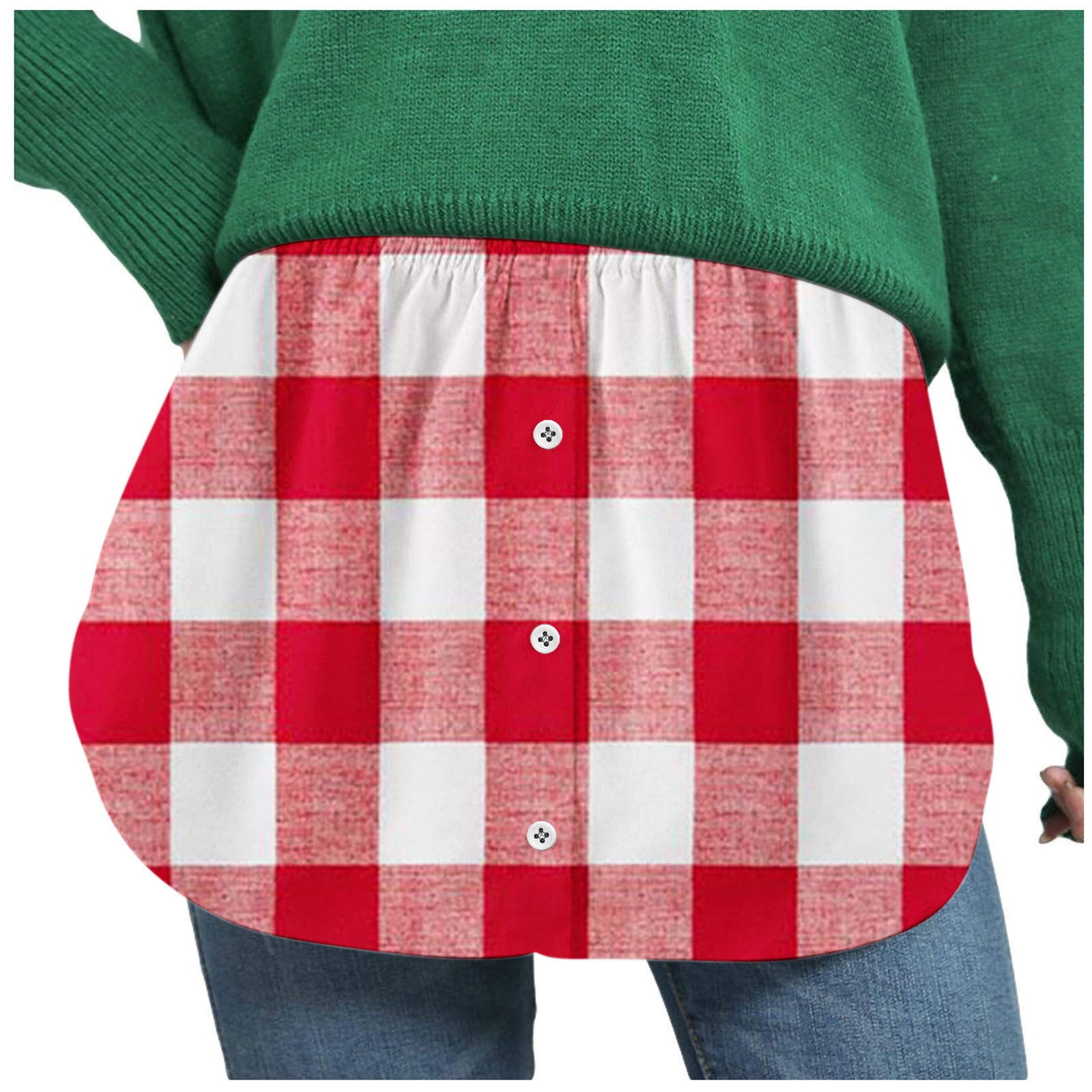 Ichuanyi Women Plus Size Shirt Extender For Women Fake Lower Sweep ...