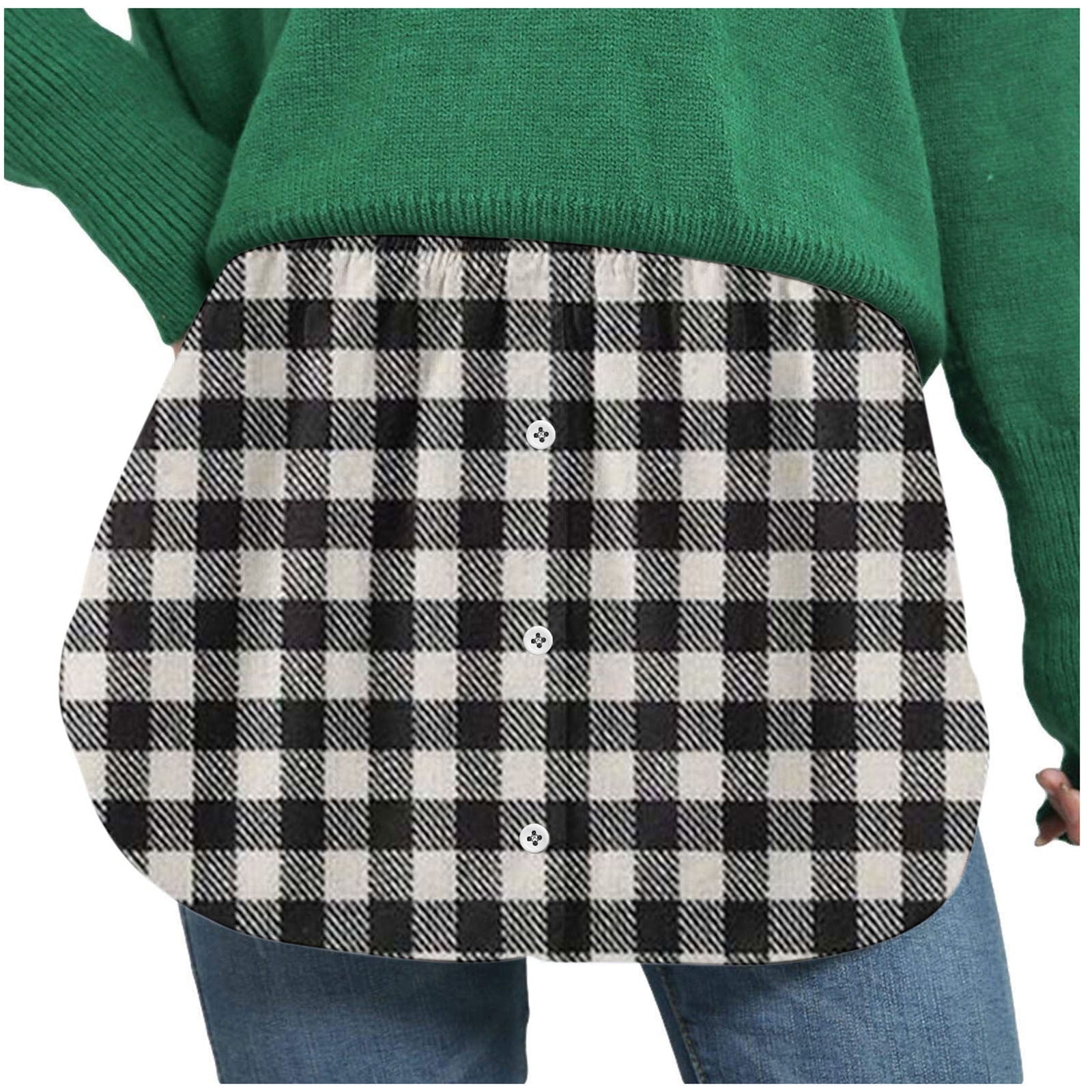 Ichuanyi Women Plus Size Shirt Extender For Women Fake Lower Sweep ...