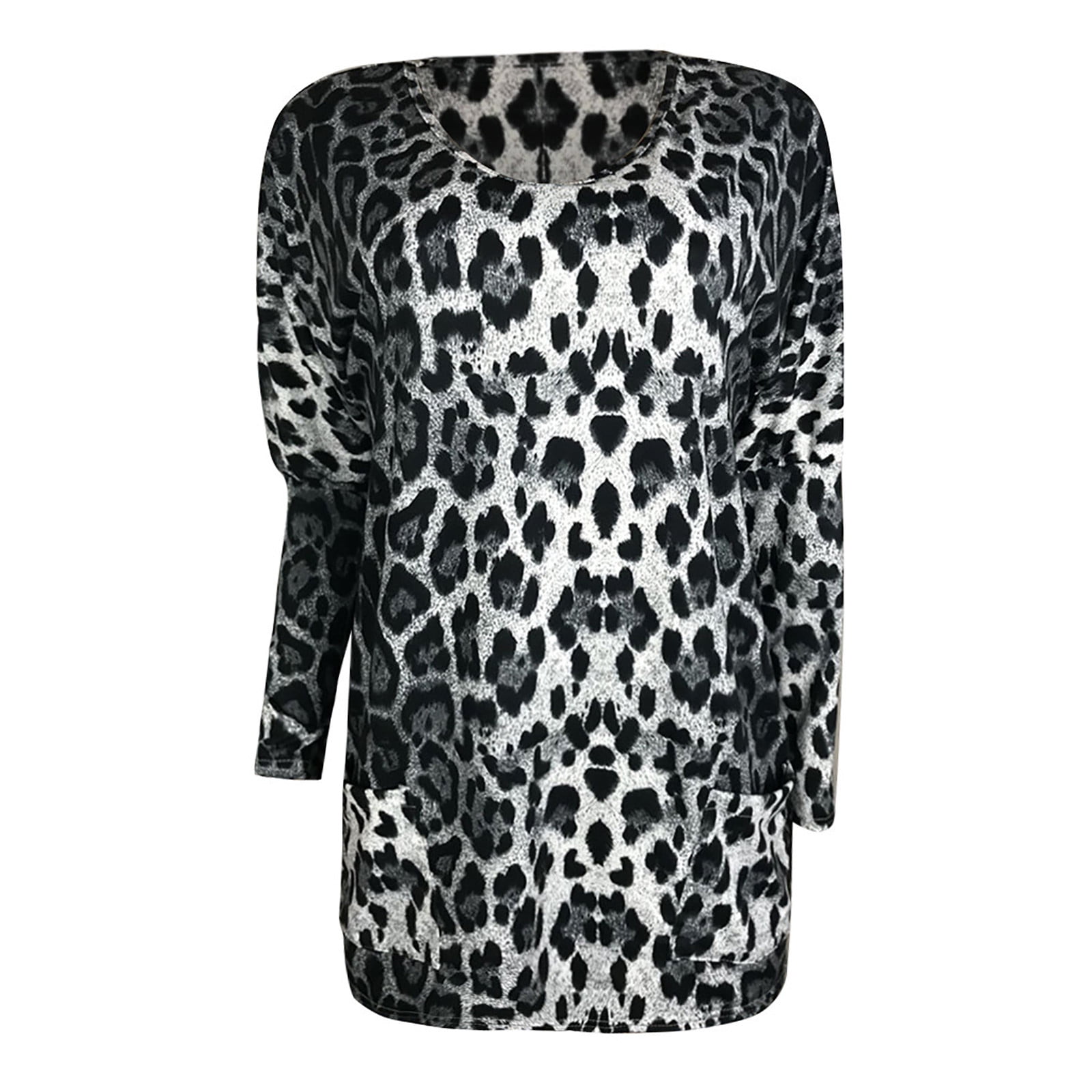 Ichuanyi Womens Tops, Summer Women Casual Fashion V-Neck Leopard Print ...