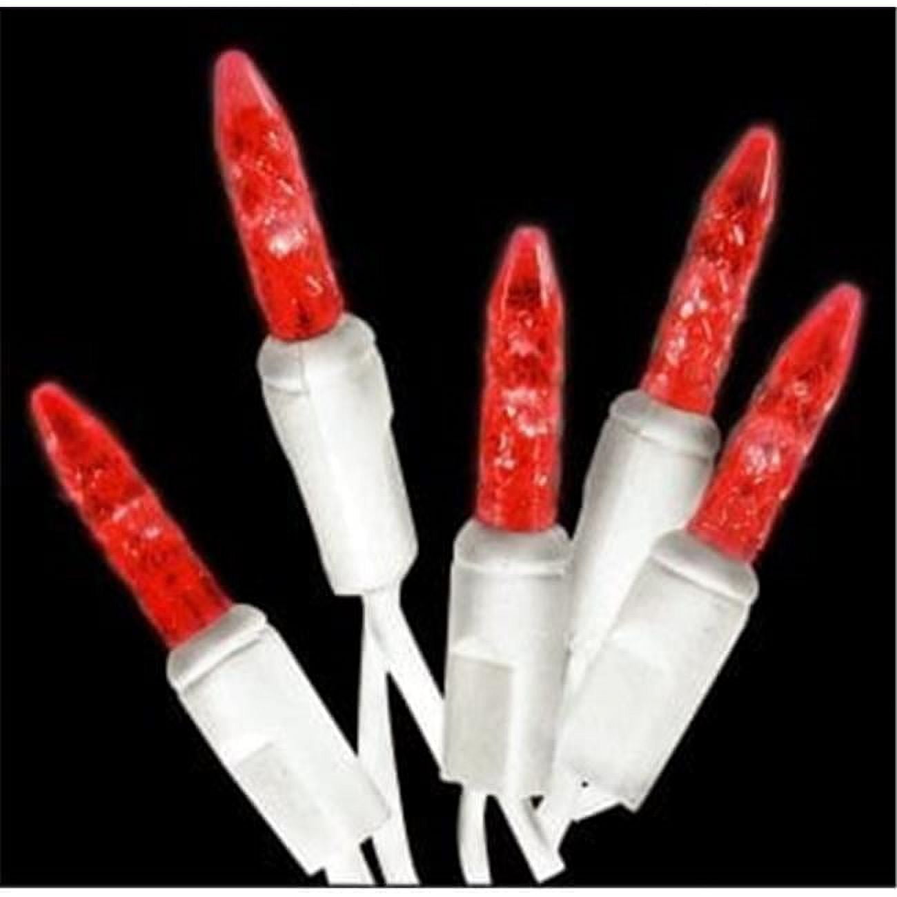 Icicle LED Light Strands - Red Full Wave with White Wire - Walmart.com