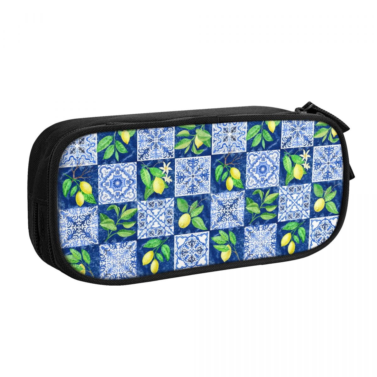 Icilian Summer Fruit Lemon Citrus Tiles Customized Cute Pencil Cases s ...