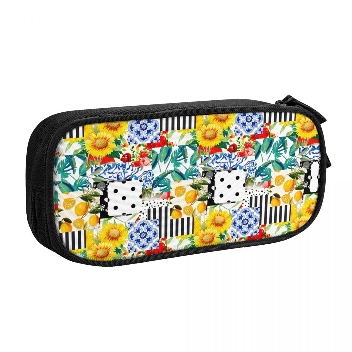 Icilian Summer Fruit Lemon Citrus Tiles Customized Cute Pencil Cases s ...