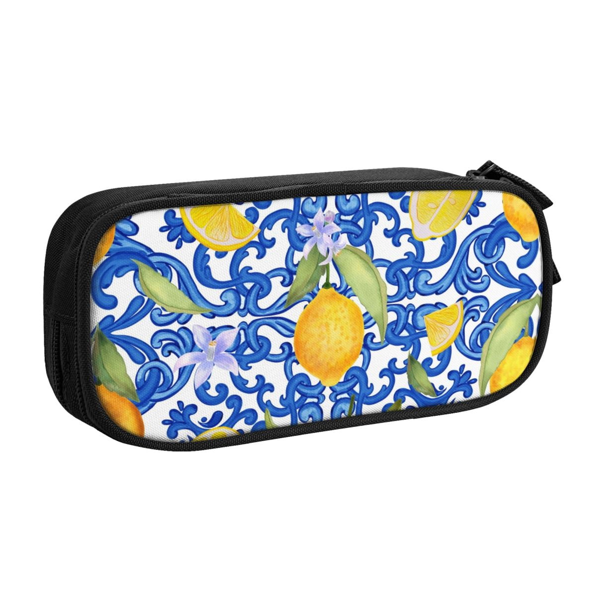 Icilian Summer Fruit Lemon Citrus Tiles Customized Cute Pencil Cases s ...