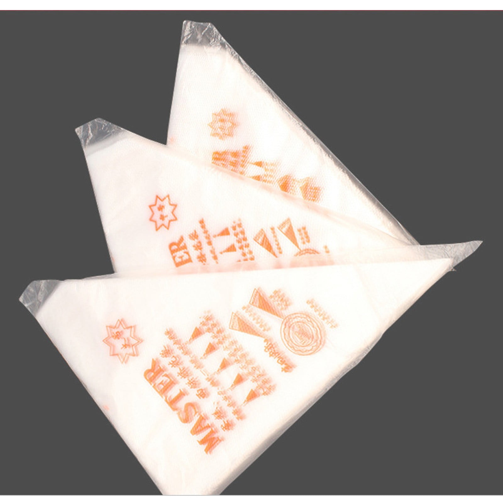 Icing Piping,First-Class Disposable Pastry Icing Bags,100PCS Thick ...