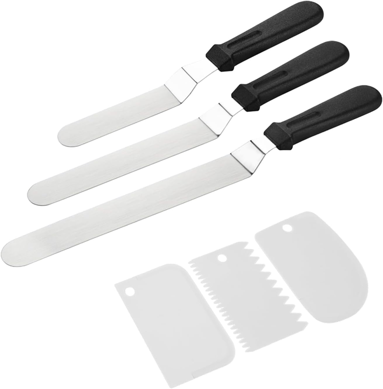 Icing Spatula, Cake Spatula, Frosting Spatula Set - Stainless Steel ...