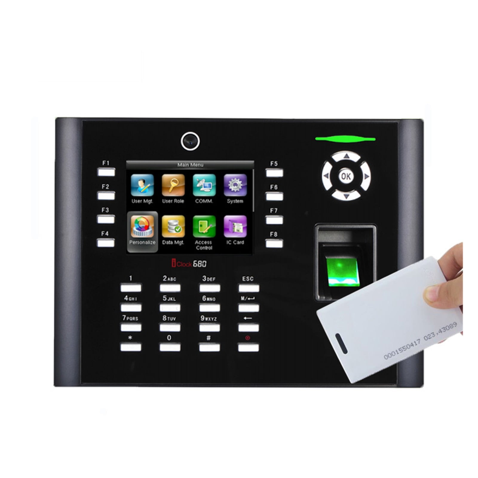 Iclock680 TCP/IP USB Fingerprint Time Attendance Access Control Webserver Door Access Control ...