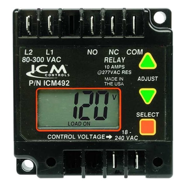 Line Voltage Monitor, Manual or Automatic Reset, 80 to 300, Single ...
