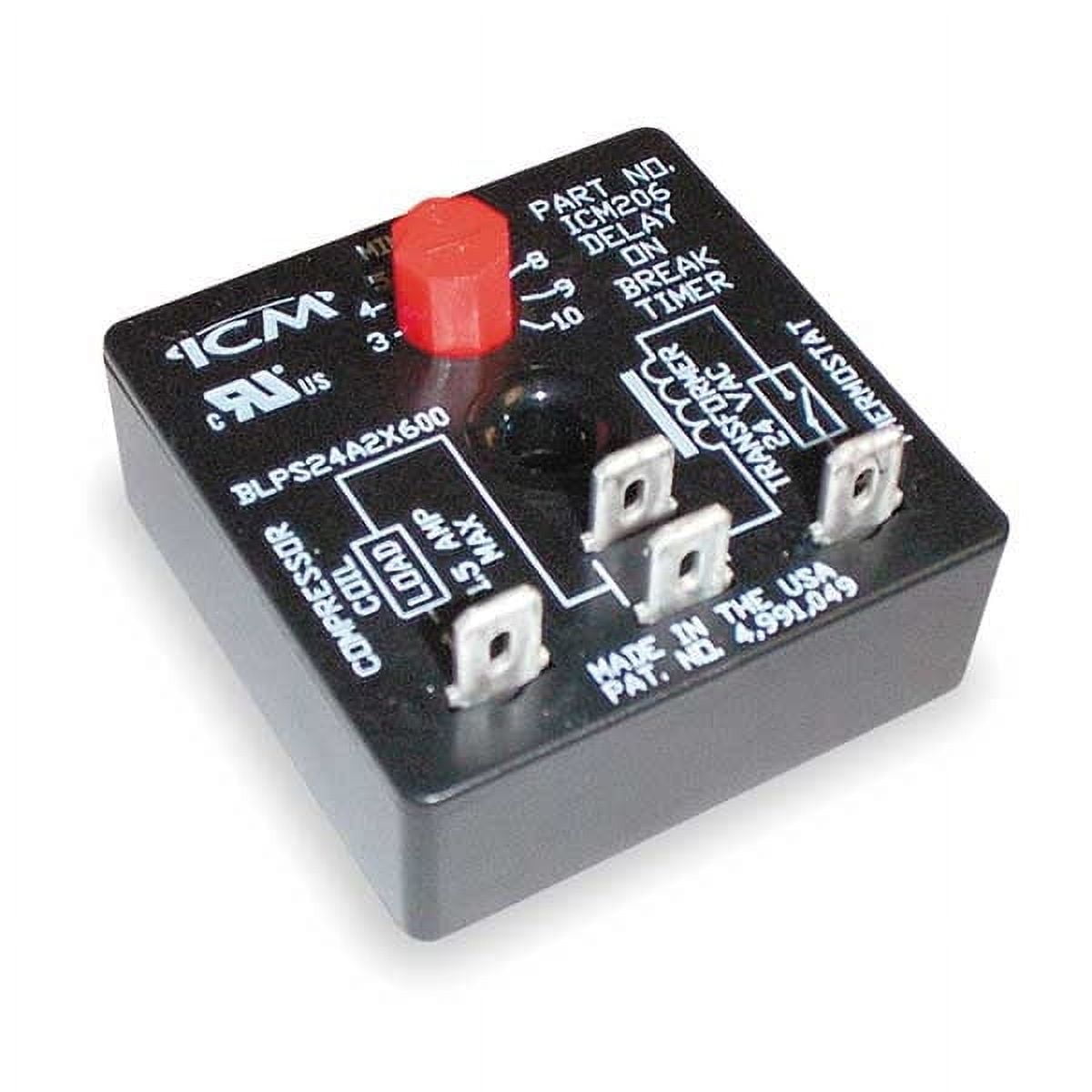 Icm Time Delay Relay,18 to 30V AC ICM206B - Walmart.com