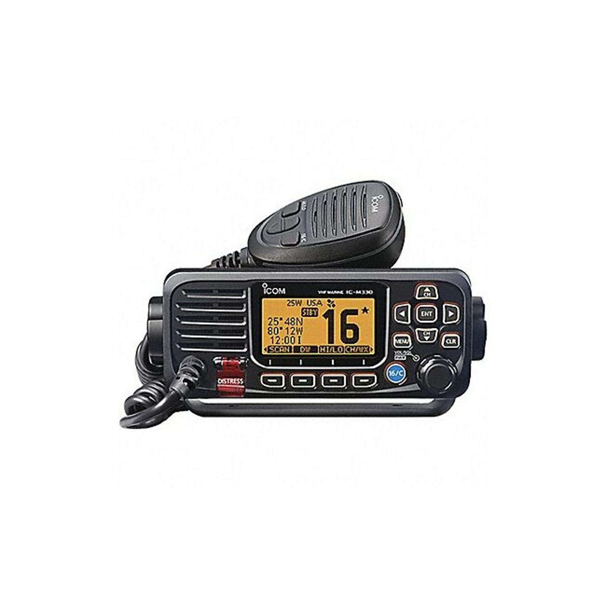 Icom M330 11 VHF, Basic, Compact, Black - Walmart.com