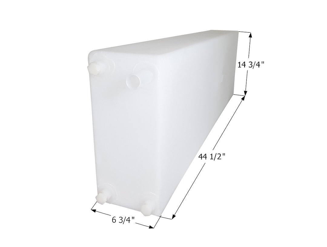Icon 14434 Fresh Water Tank WT3742 - 44.5" x 14.75" x 6.75", 18 Gallon ...