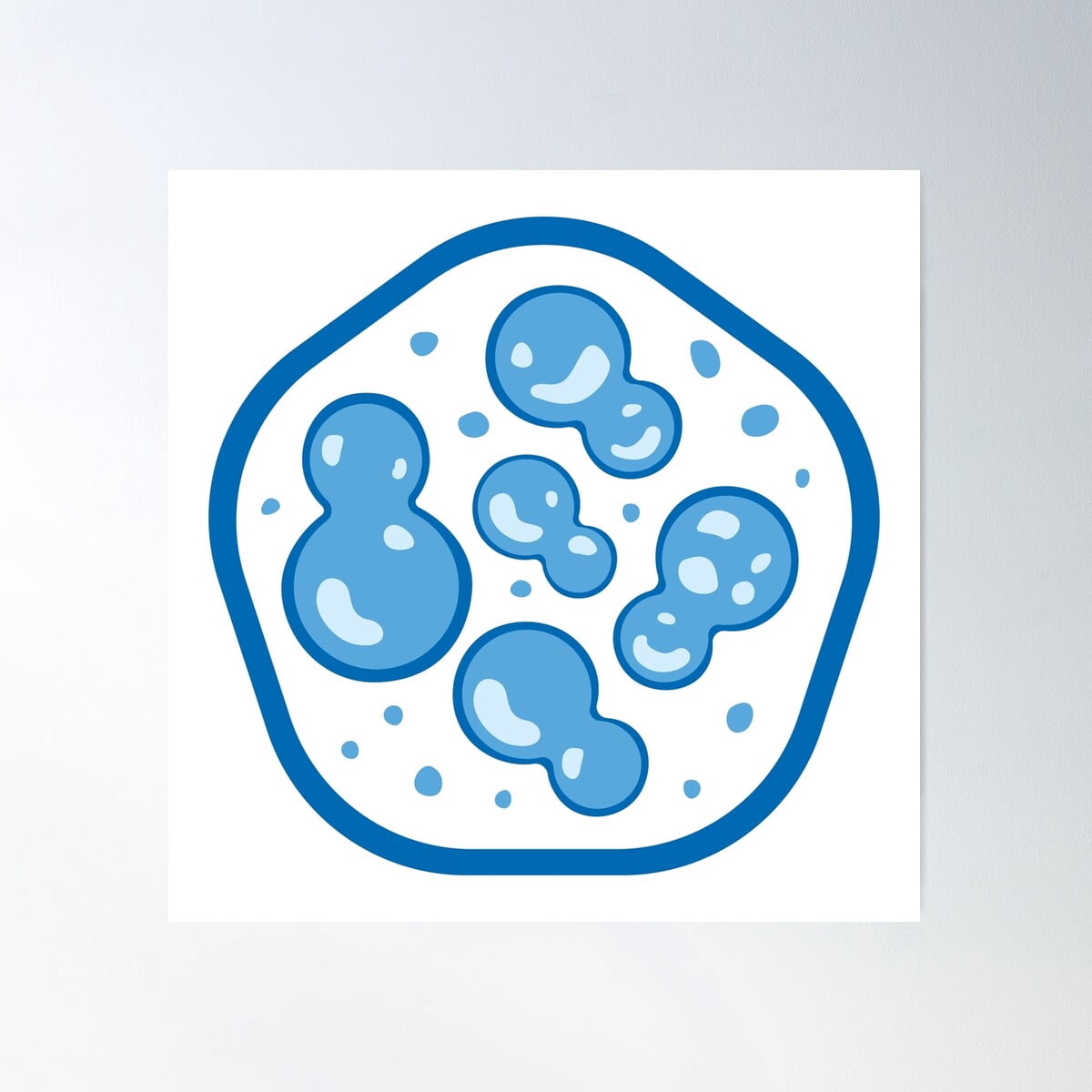 Icon 5 Probiotic Strains Of A Microorganism Illustration. Ideal For ...