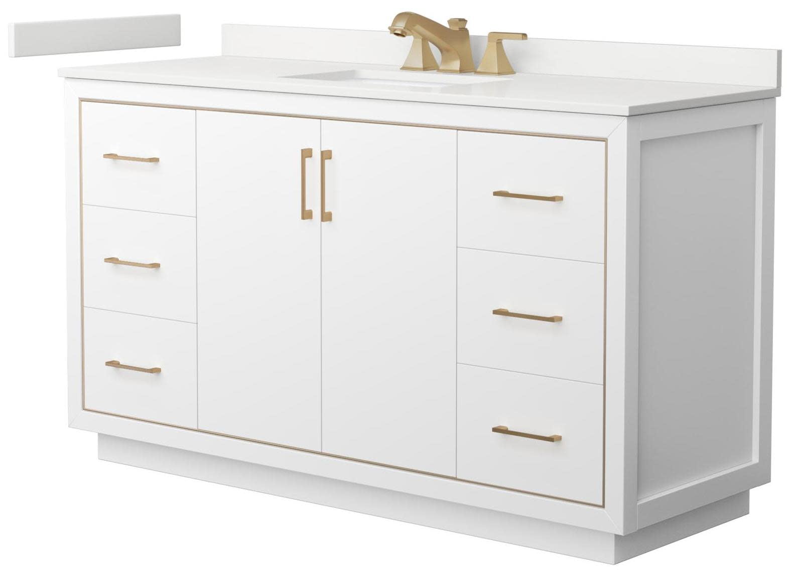 Wyndham Collection Wcf111160s-Qtz-Us3mxx Icon 60" Free Standing Single ...