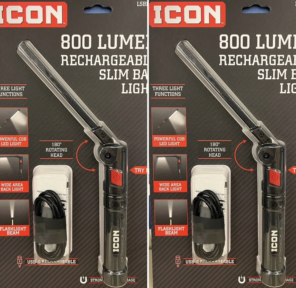 Icon 800 Lumen LED Industrial Work Light: Super Bright, Magnetic ...