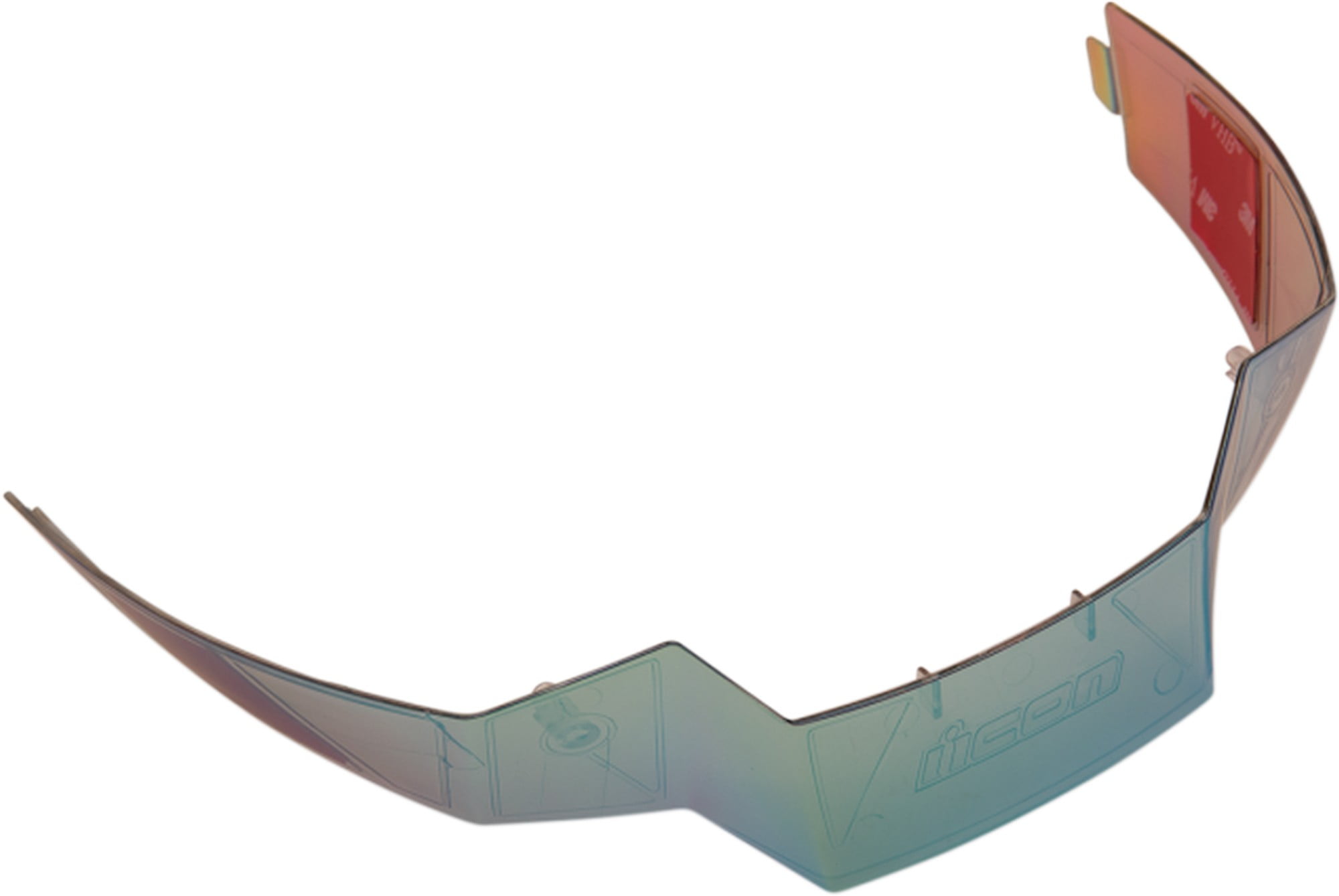 Icon Airflite Helmet Replacement Rear Spoiler Green - Walmart.com